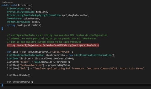 Custom Extensibility Handlers for PnP Provisioning Framework